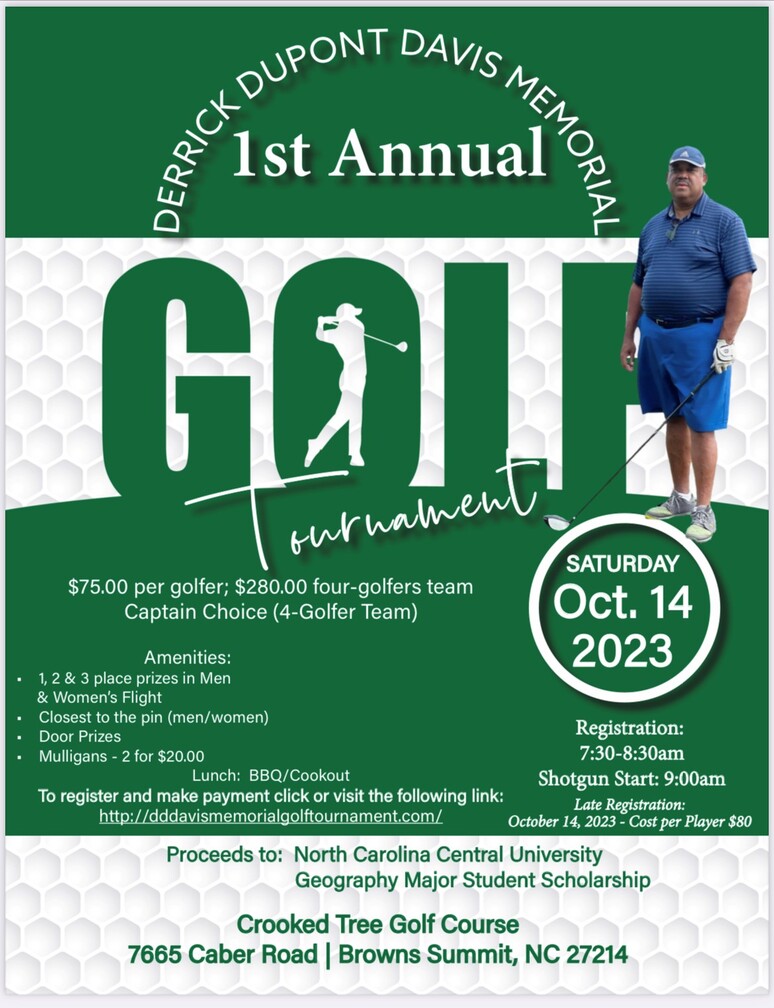 Home - Derrick D. Davis Memorial Golf Tournament