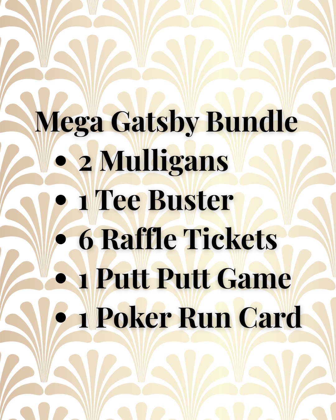 Store Item: Individual Mega Gatsby Bundle - 1st Annual Golfing with ...
