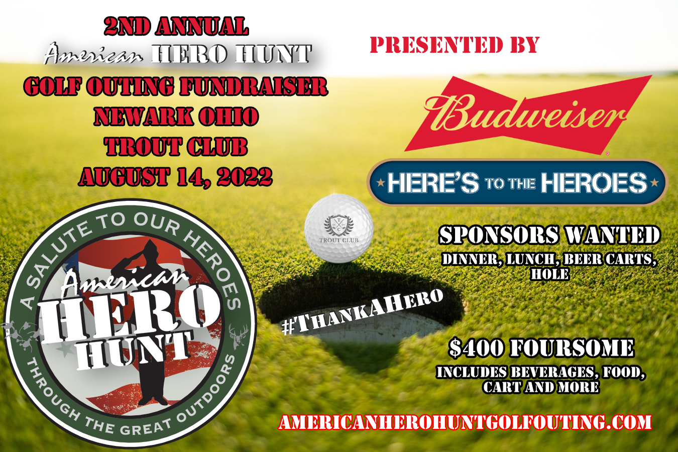 Store Item: Dinner Attendance Ticket - 2nd Annual American Hero Hunt ...