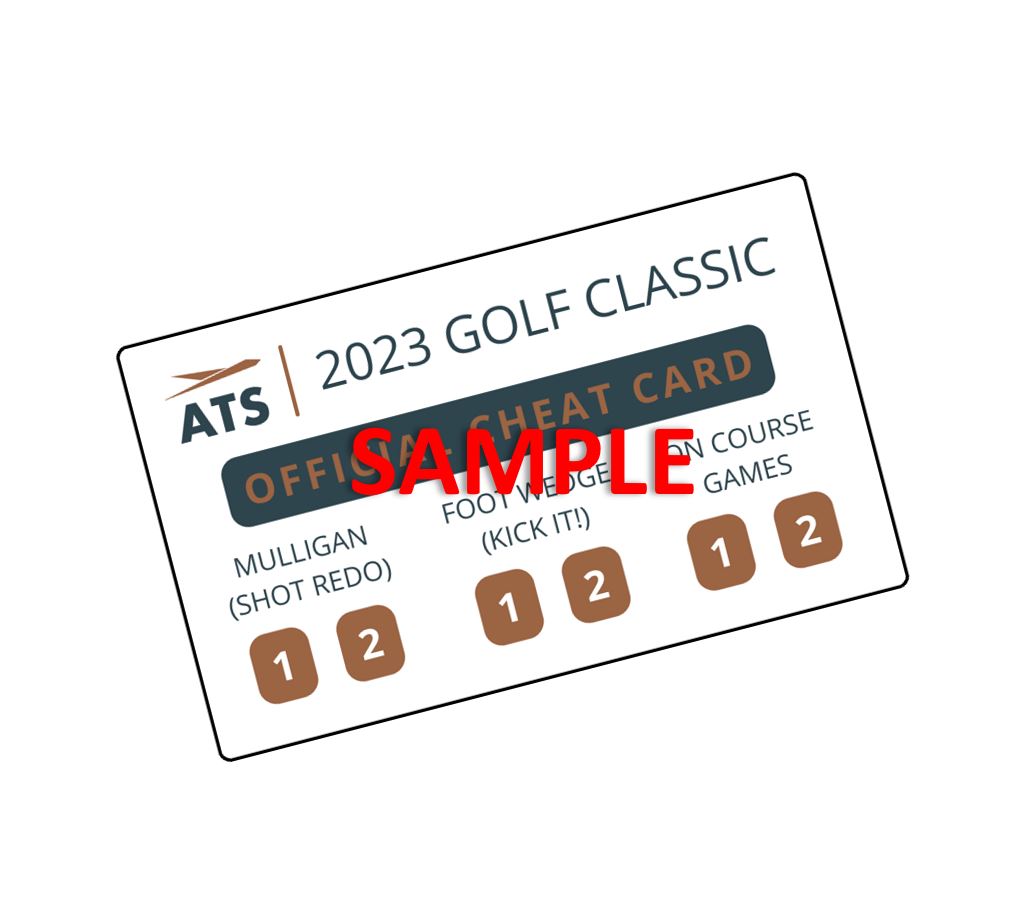 Store Item: Official Cheat Card - ATS Golf Classic 2023