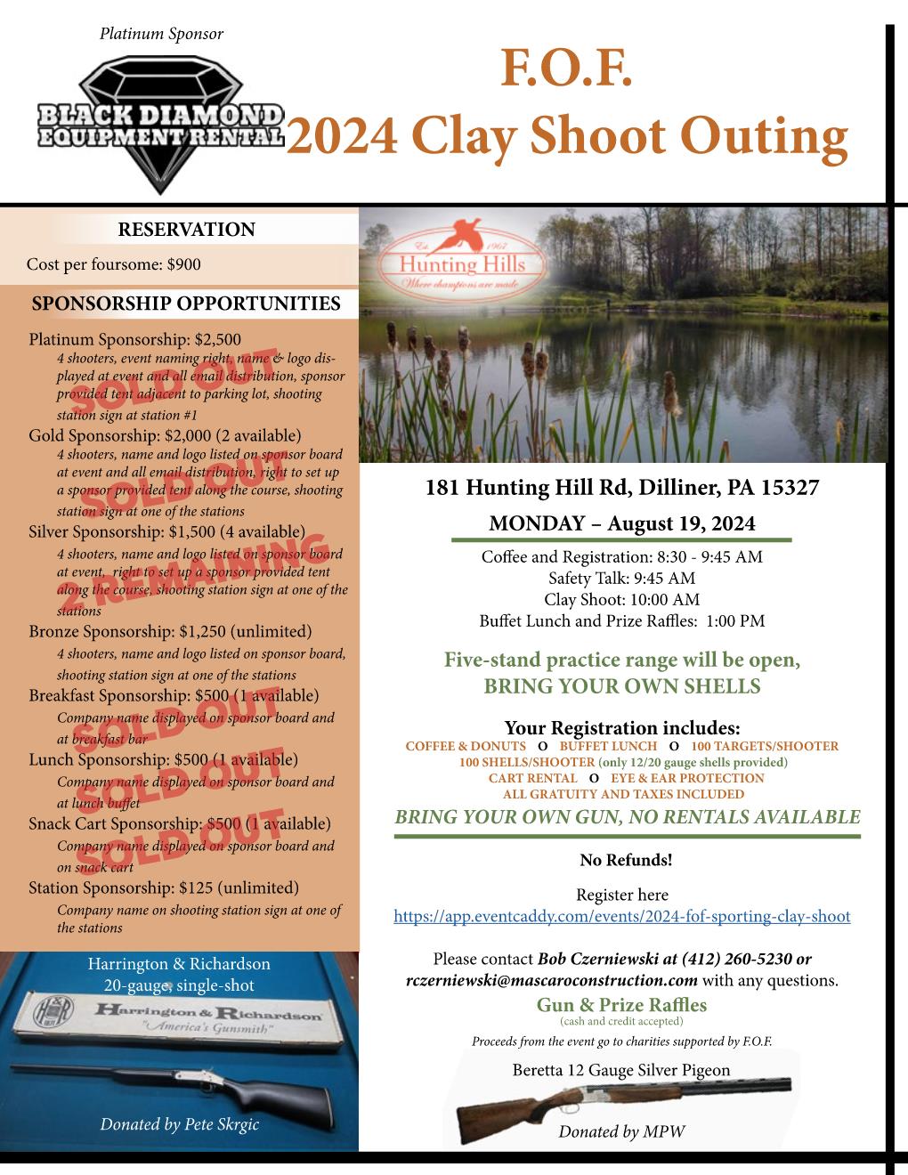 Home - 2024 FOF Sporting Clay Shoot