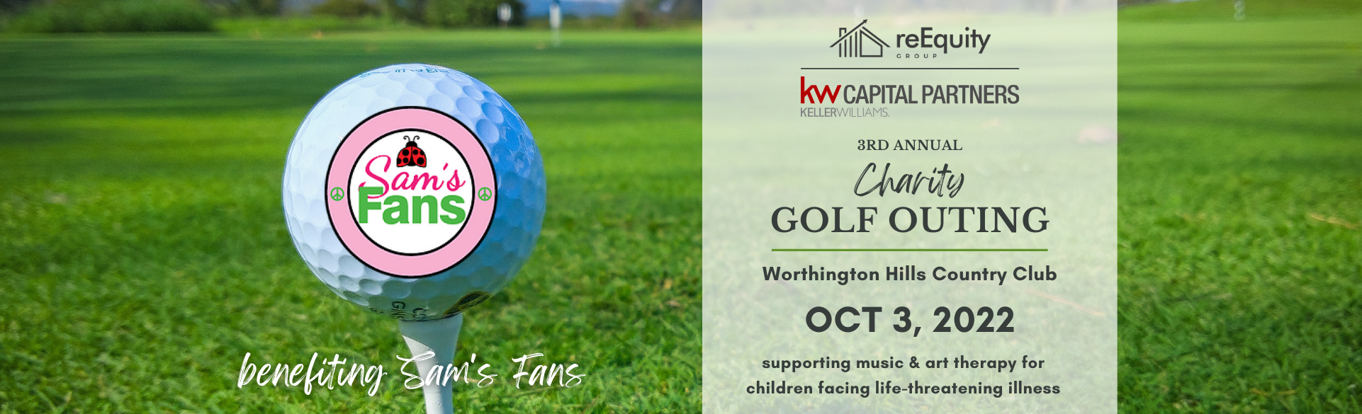 Home - reEquity Group Charity Golf Outing for Sam's Fans